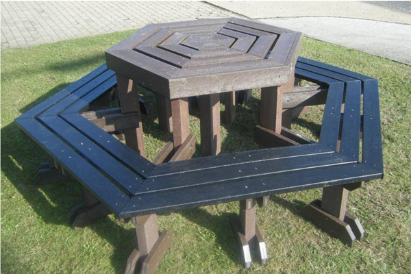 Hexagonal Picnic Table - Eco Furniture